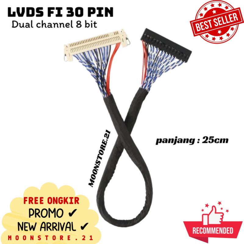 Jual Kabel LVDS FI FIX FI-X - 30 Pin Dual Channel 8 Bit 250MM | Shopee ...