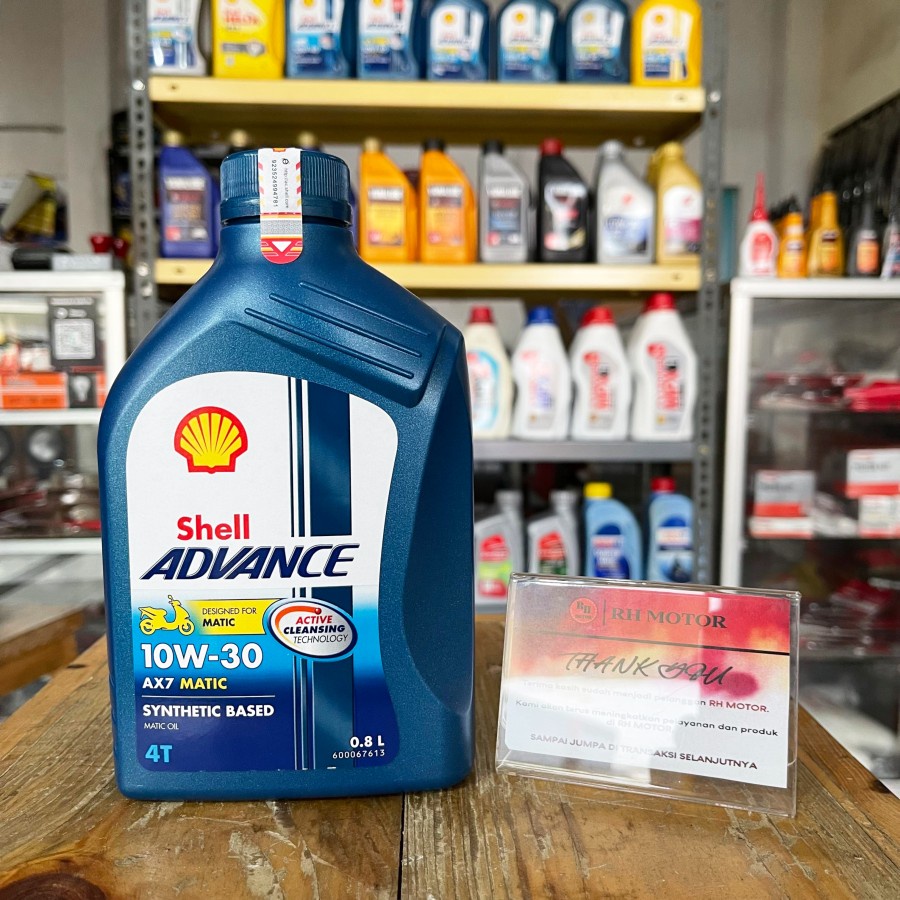 Jual Oli Motor Shell Advance AX7 Scooter Matic (10W-30) (0.8L) | Shopee ...