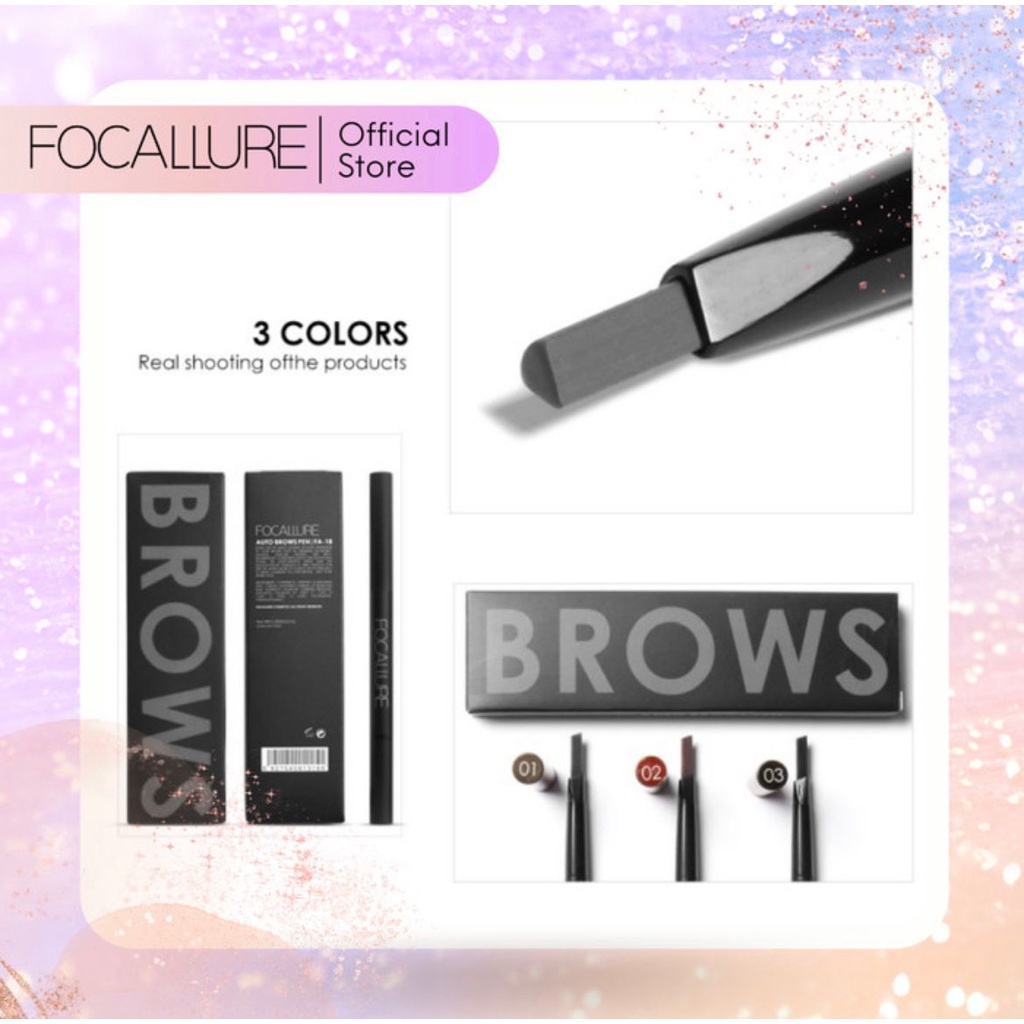 Jual Focallure Auto Brows Pen Eyebrow Matic FA18 Pensil Alis Tahan Lama & Tahan Air Kosmetik Eye ...