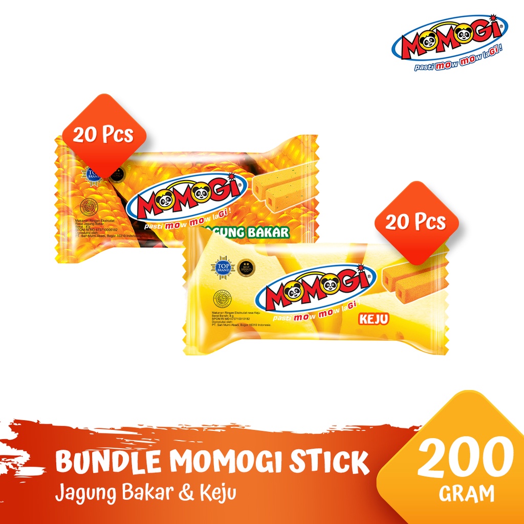 Jual Momogi Bundle Stick 2 Rasa 5gr - Jagung Bakar & Keju | Shopee Indonesia