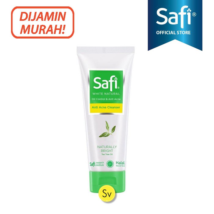 Jual Safi Naturals Acne Clarifying CLeanser Tea Tree Oil 50g | Shopee ...