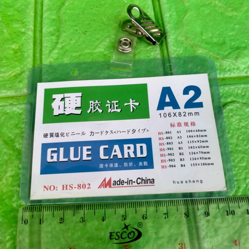 Jual ID CARD A2 106X82mm 1PAKET NAME TAG DENGAN PENJEPIT GROSIR ...