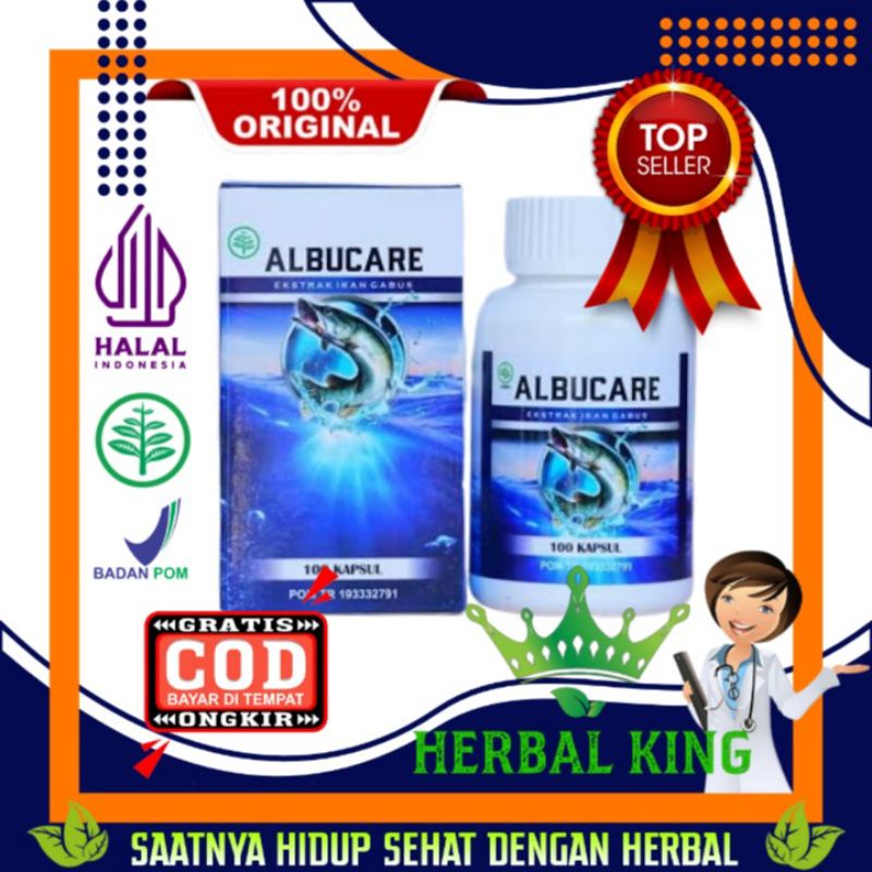 Jual ALBUCARE KAPSUL KUTUK IKAN GABUS EKSTRAK ALBUMIN PASCA OPERASI SESAR CAESAR BPOM | Shopee ...