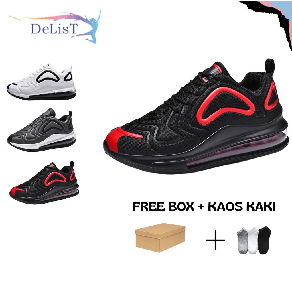 Jual [DELIST] Free Box + Kaos kaki -Sepatu Fashion Running Sneakers ...