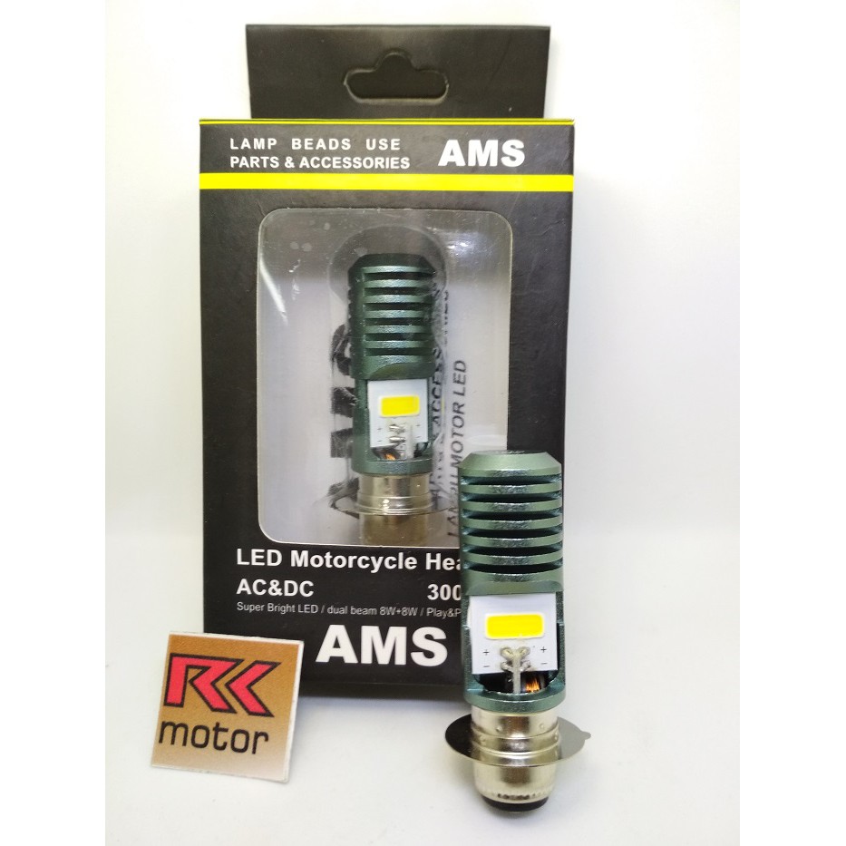 Jual Lampu depan motor lampu utama motor bebek dan matic LED tipe H6 ...
