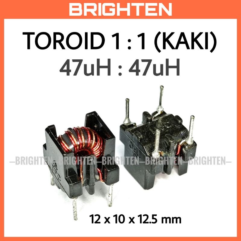 Jual Ferrite Toroid 1 : 1 Pulse Transformer Ferit + kaki | Shopee Indonesia