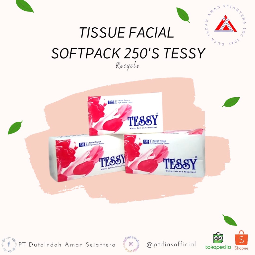 Jual TISSUE FACIAL SOFTPACK 250'S TESSY PINK RECYCLE (2 PLY) | Shopee ...