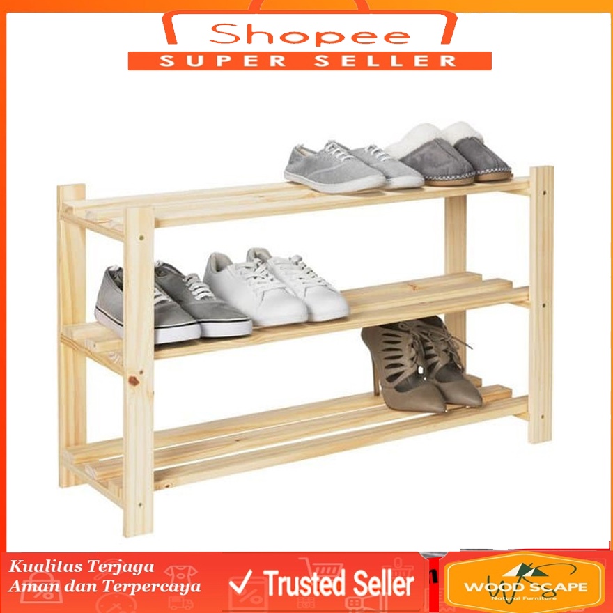 Jual Rak sepatu sandal / Rak bunga susun / Rak kayu / Rak serbaguna ...