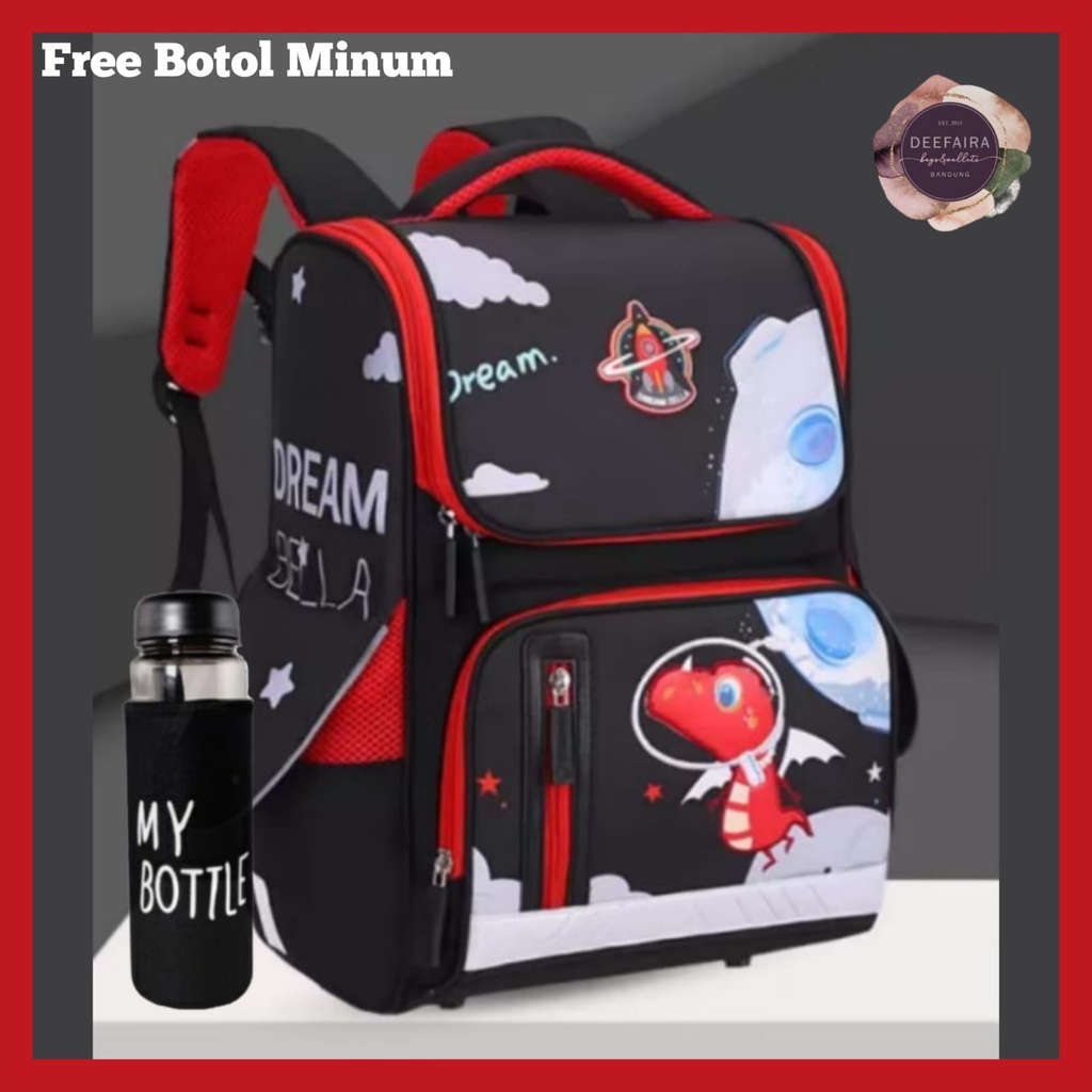 Jual Tas Ransel Sekolah Anak Laki Laki Model Astrotirex Free Botol Untuk Anak Tk Dan Sd | Shopee ...