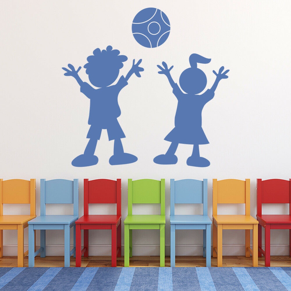 Jual Stiker Dinding Kamar Tidur Anak Kids Wall Decal Children Playing ...