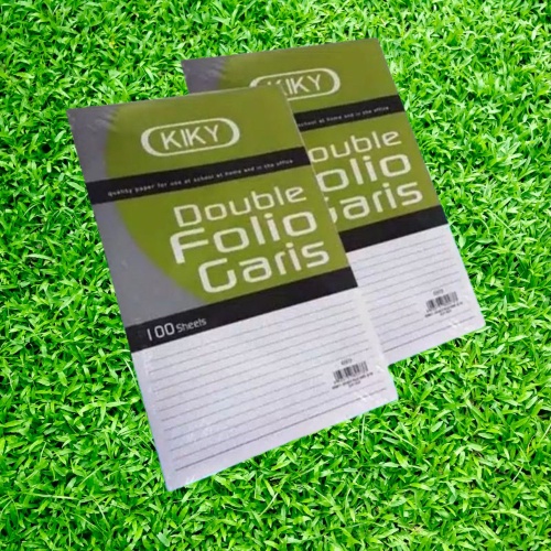 Jual Double Folio Bergaris | Kertas Double Folio Kiky Original (100 ...