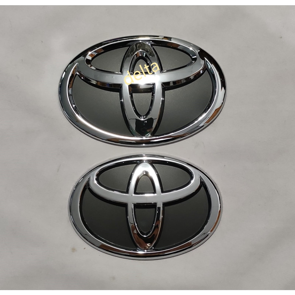 Jual Emblim/Logo Variasi Toyota Chrome Plat Hitam for Toyota | Shopee ...