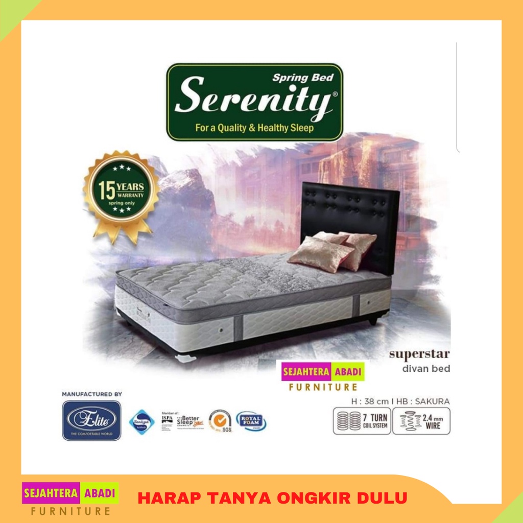 Jual Elite springbed multibed divan bed Superstar Serenity divan & full ...