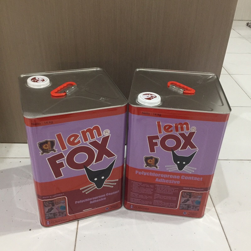 Jual LEM FOX MERAH KUNING 14kg / LEM SERBAGUNA / LEM AIBON / LEM KAYU ...