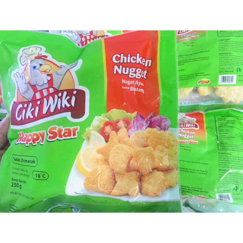 Jual Naget Ayam Happy Star Ciki Wiki | Chicken Nugget Happy Star Ciki ...