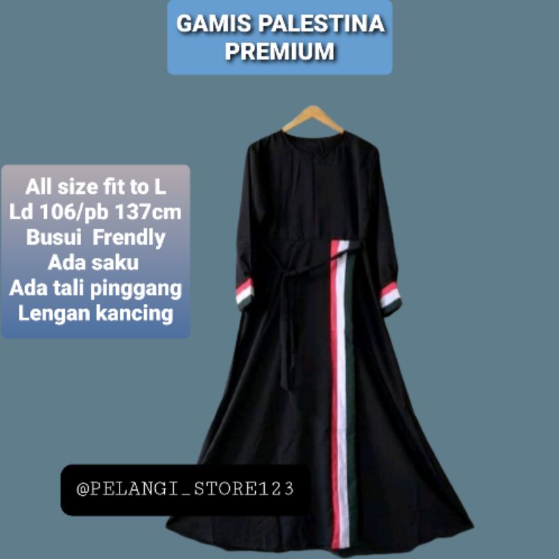 Jual GAMIS PALESTINA MODEL BENDERA VERTIKAL | Shopee Indonesia
