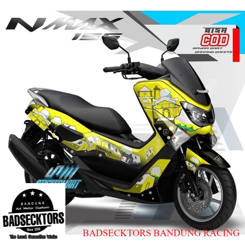 Jual STICKER DECAL YAMAHA NMAX TAVULLIA YELLOW keren | Shopee Indonesia