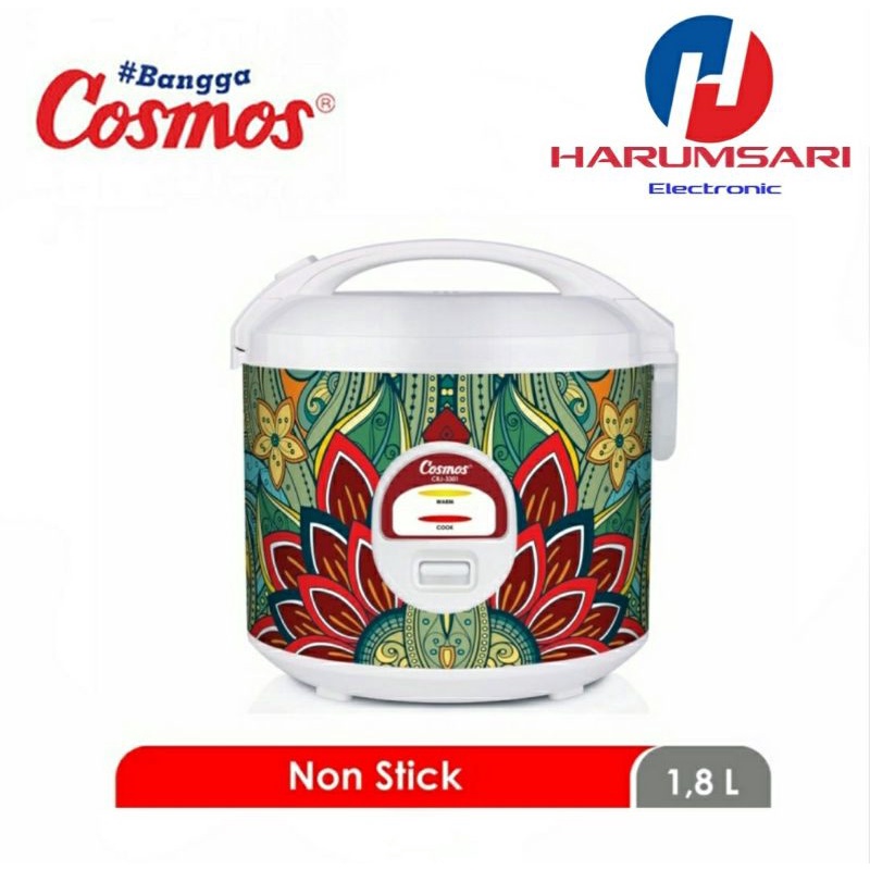 Jual COSMOS Rice Cooker/Magic Com/Penanak Nasi CRJ-3301 Kapasitas 1.8 ...