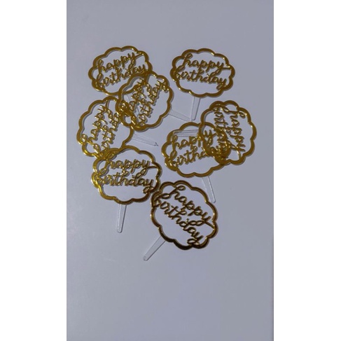 Jual topper Happy bday/ topper ulangtahun / topper happy birthday awan ...