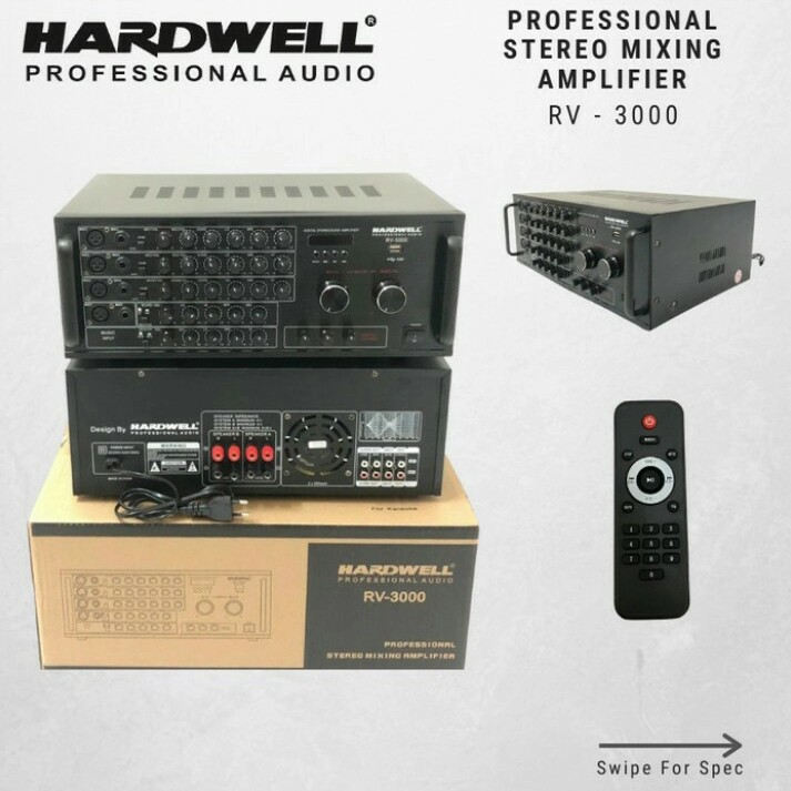 Jual power ampli hardwell rv3000 Amplifier mixer hardwell rv 3000 ...