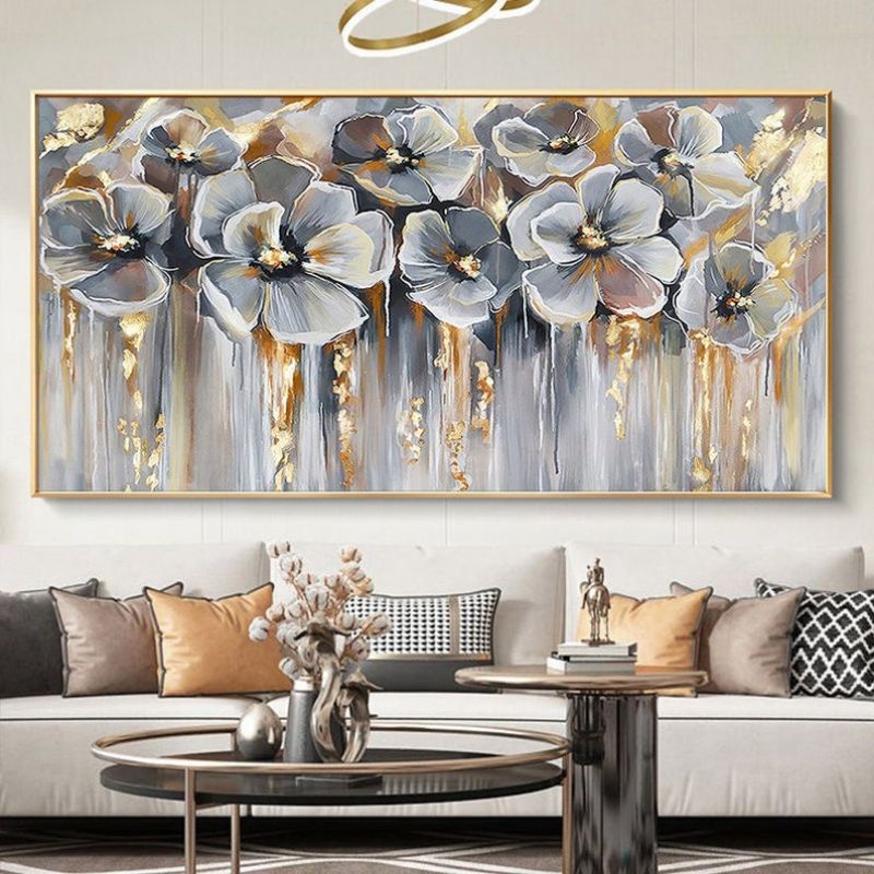 Jual lukisan abstrak original bunga painting | Shopee Indonesia