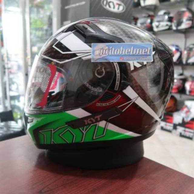 Jual KYT K2rider Spotlight Green | Shopee Indonesia