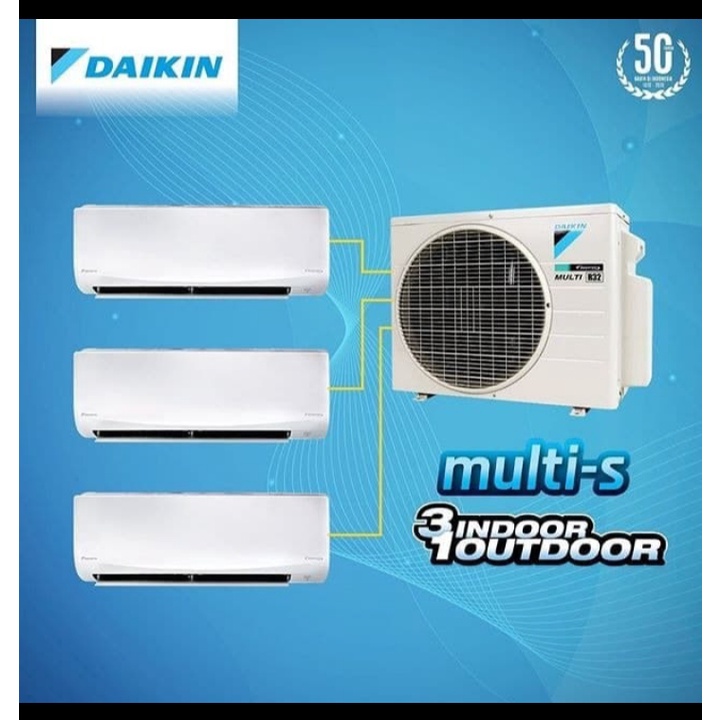 Jual TERLARIS AC DAIKIN MULTI S 3 KONEKSI 2 PK MKC50RVM4 INVERTER PAKET 1 | Shopee Indonesia