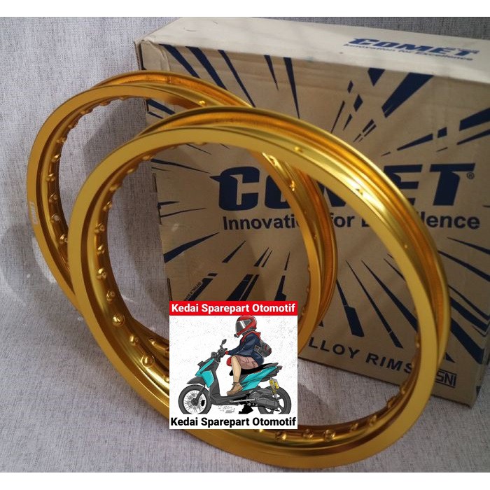 Jual Velg - Rim Comet W Shape 17 x 140140 Warna Gold Emas | Shopee ...