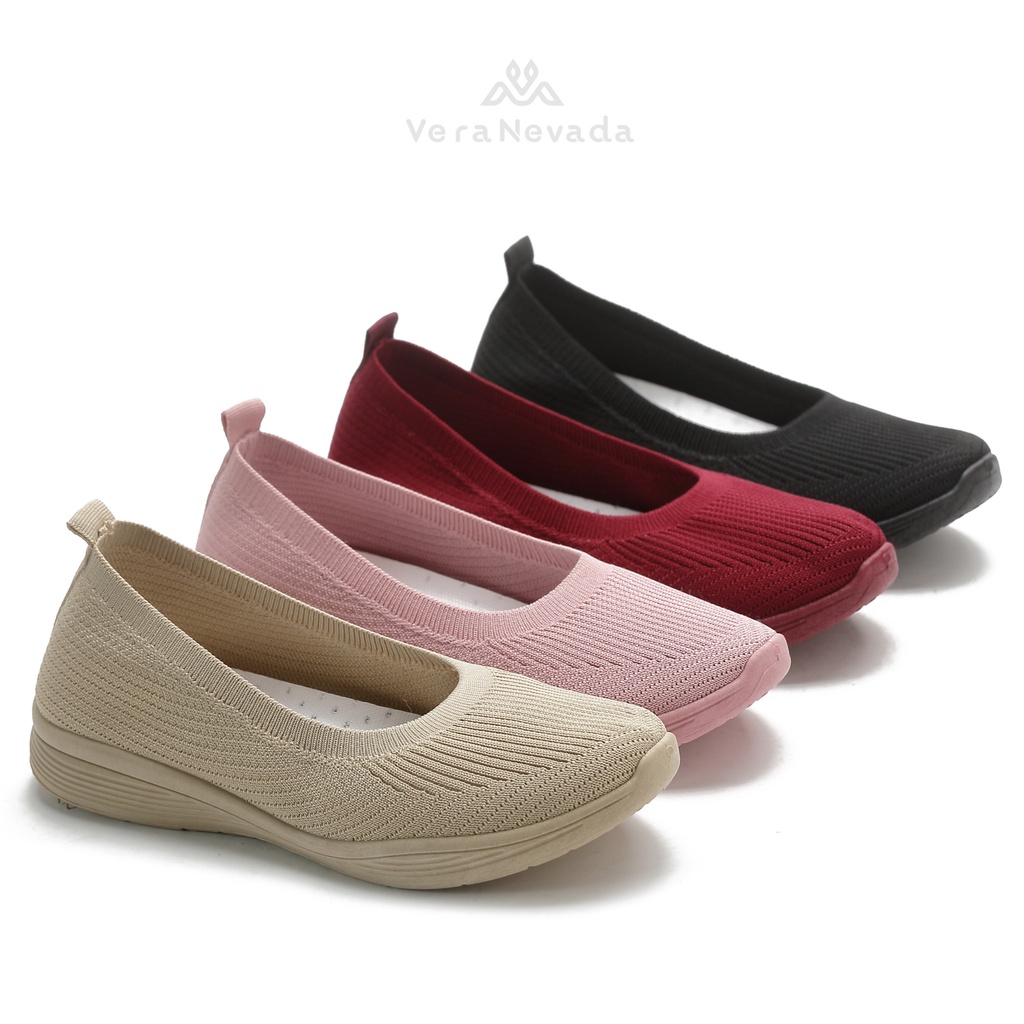 Jual Vera Nevada Sepatu Flat Slip On Wanita Shoes A02 | Shopee Indonesia