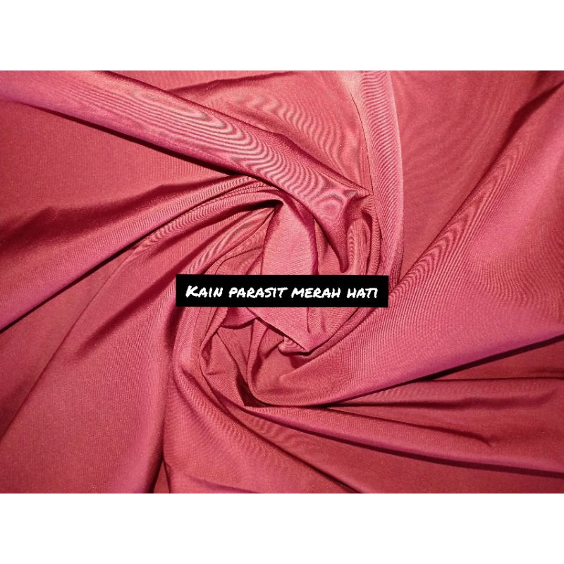 Jual KAIN PARASIT WARNA MERAH HATI (REQ PANJANG 50 cm = Rp. 7.500 ...