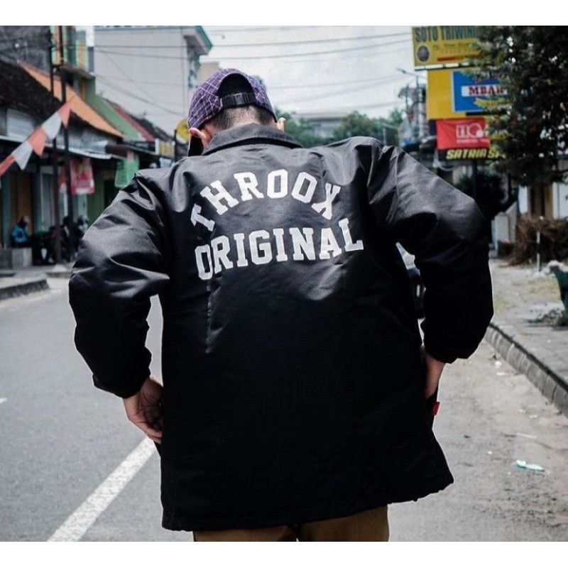 Jual JAKET COACH THORX THE ORIGINAL BLACK LOGO VARIAN | Shopee Indonesia