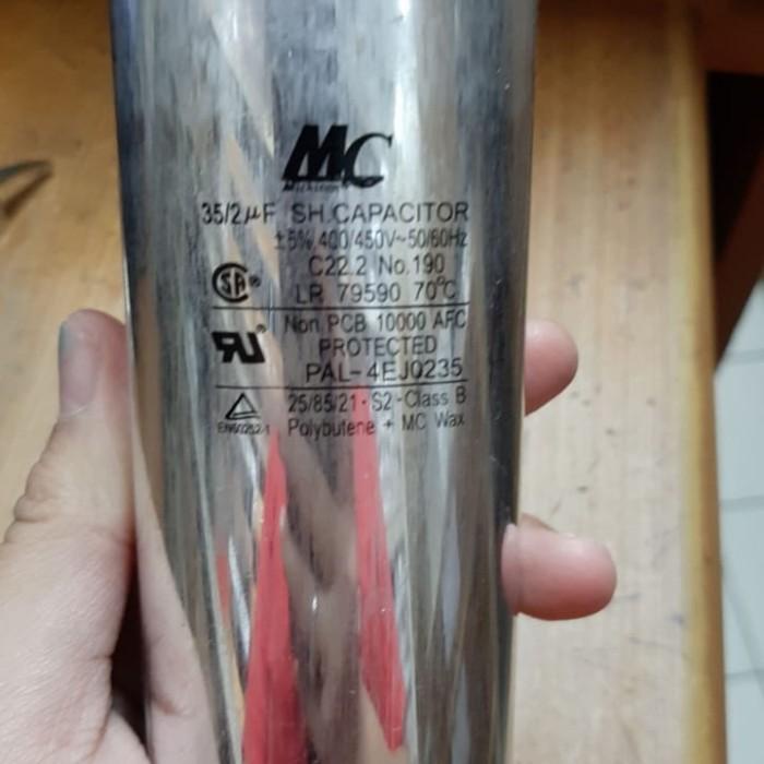 Jual Start | Kapasitor (Capacitor) Ac 35+2 Uf 450 Vac Mc | Shopee Indonesia