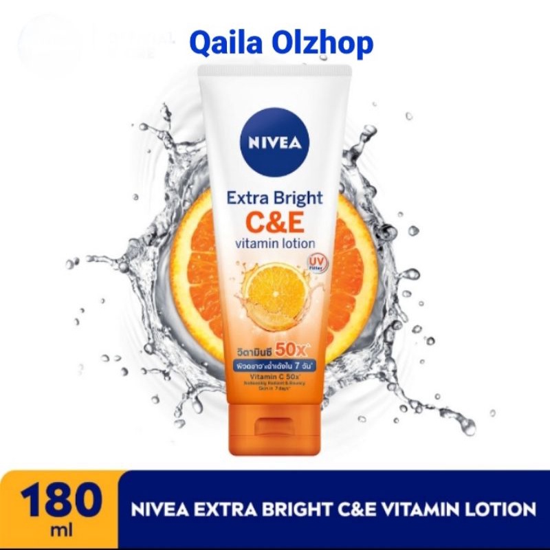 Jual NIVEA Extra Bright C&E Vitamin Lotion 180ml | Shopee Indonesia