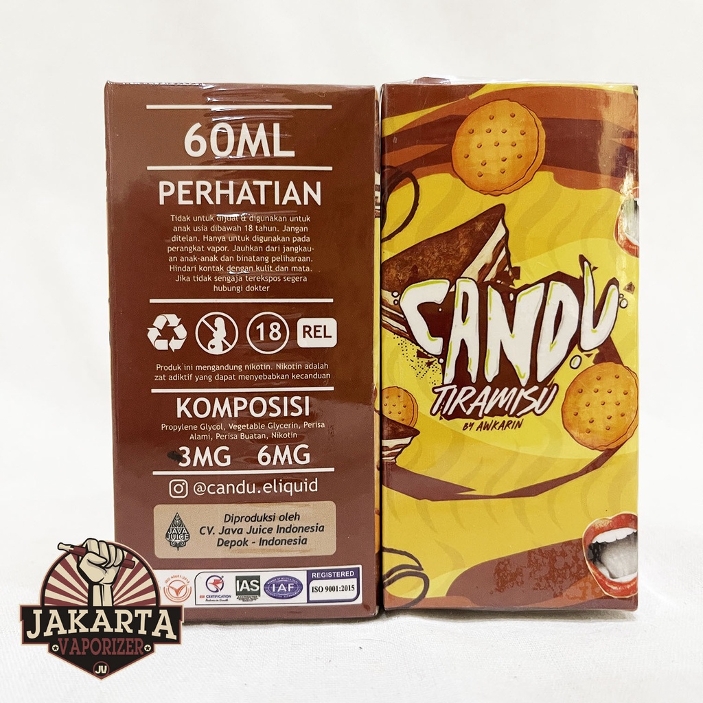 Jual CANDU V3 TIRAMISU CRACKERS 60ML 3MG 6MG BY AWKARIN x PREVA ...