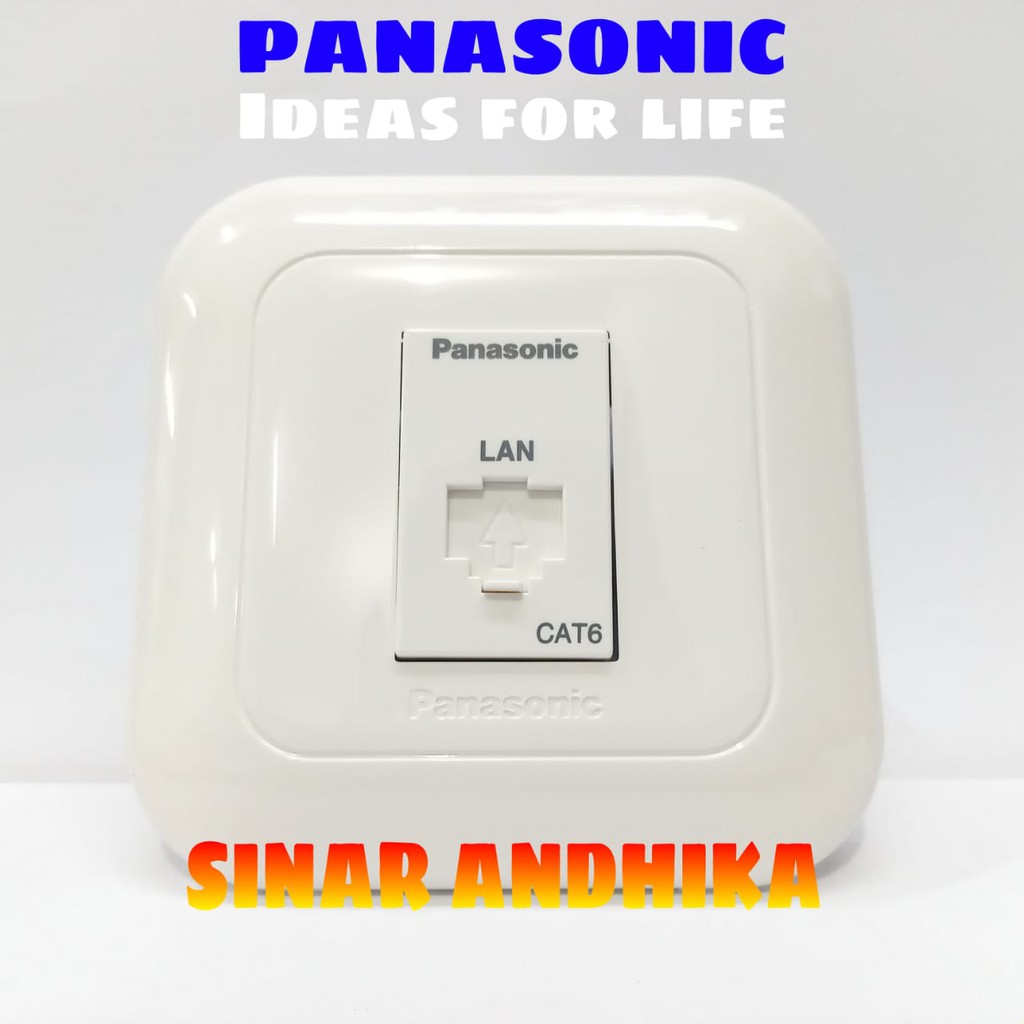 Jual MODUL / JACK DATA CAT 6 + FRAME PUTIH PANASONIC WEJ 78019+WEJ ...