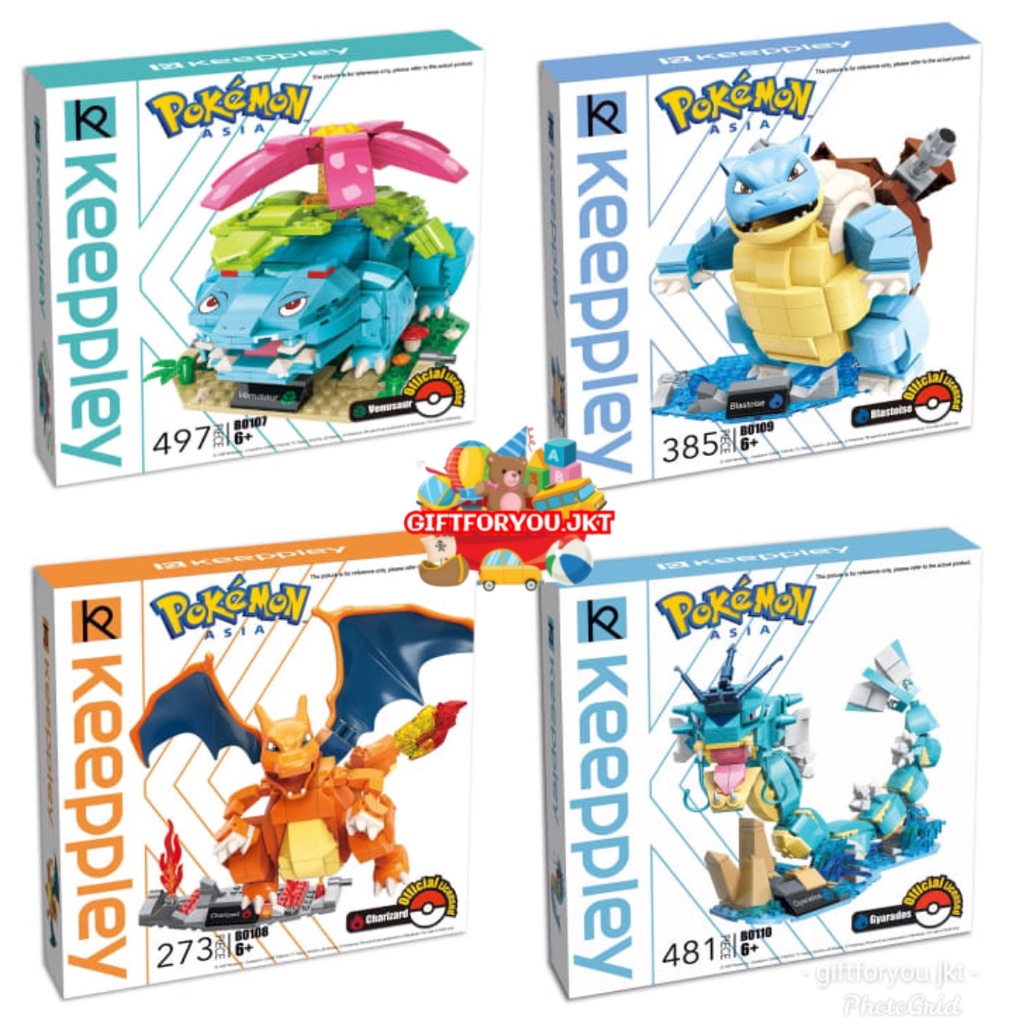 Jual Keeppley B0107 B0108 B0109 B0110 Mainan Anak Bricks Pokemon ...