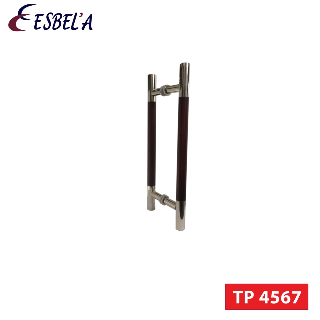 Jual ESBELA Tarikan Pintu/Pull Handle Bulat 1"X400 Mahoni Ch (TP 4567 ...
