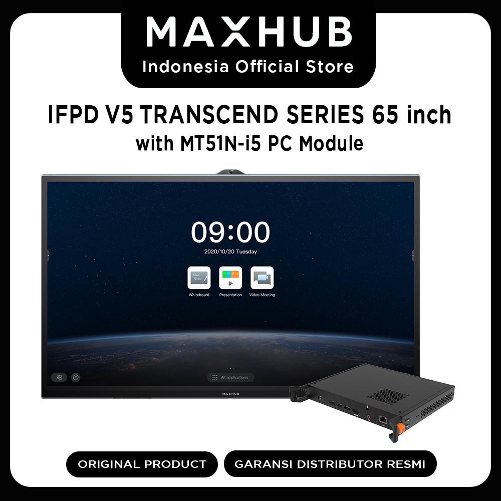 Jual MAXHUB IFPD V5 TRANSCEND SERIES 65 inch with Core i5 PC Module ...