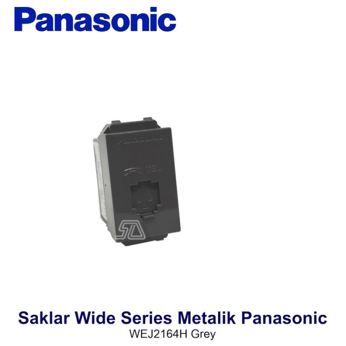 Jual Panasonic Mata Modul Telephone Abu abu (6P 4C) WEJ2164H GREY ...
