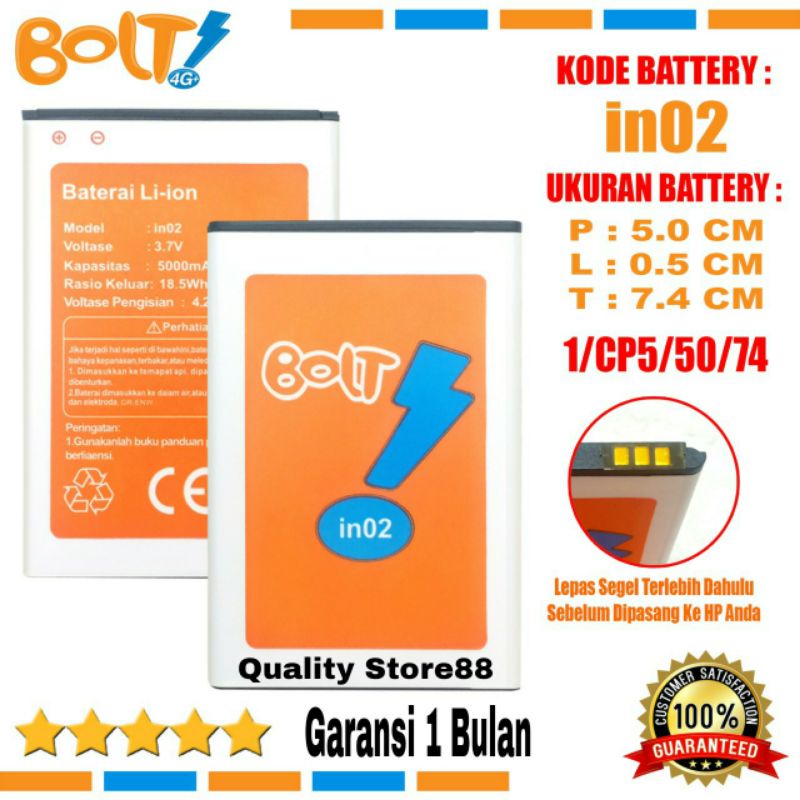 Jual Baterai Modem Bolt Aquila Slim Ultra LTE BL1 In02 Original | Shopee Indonesia