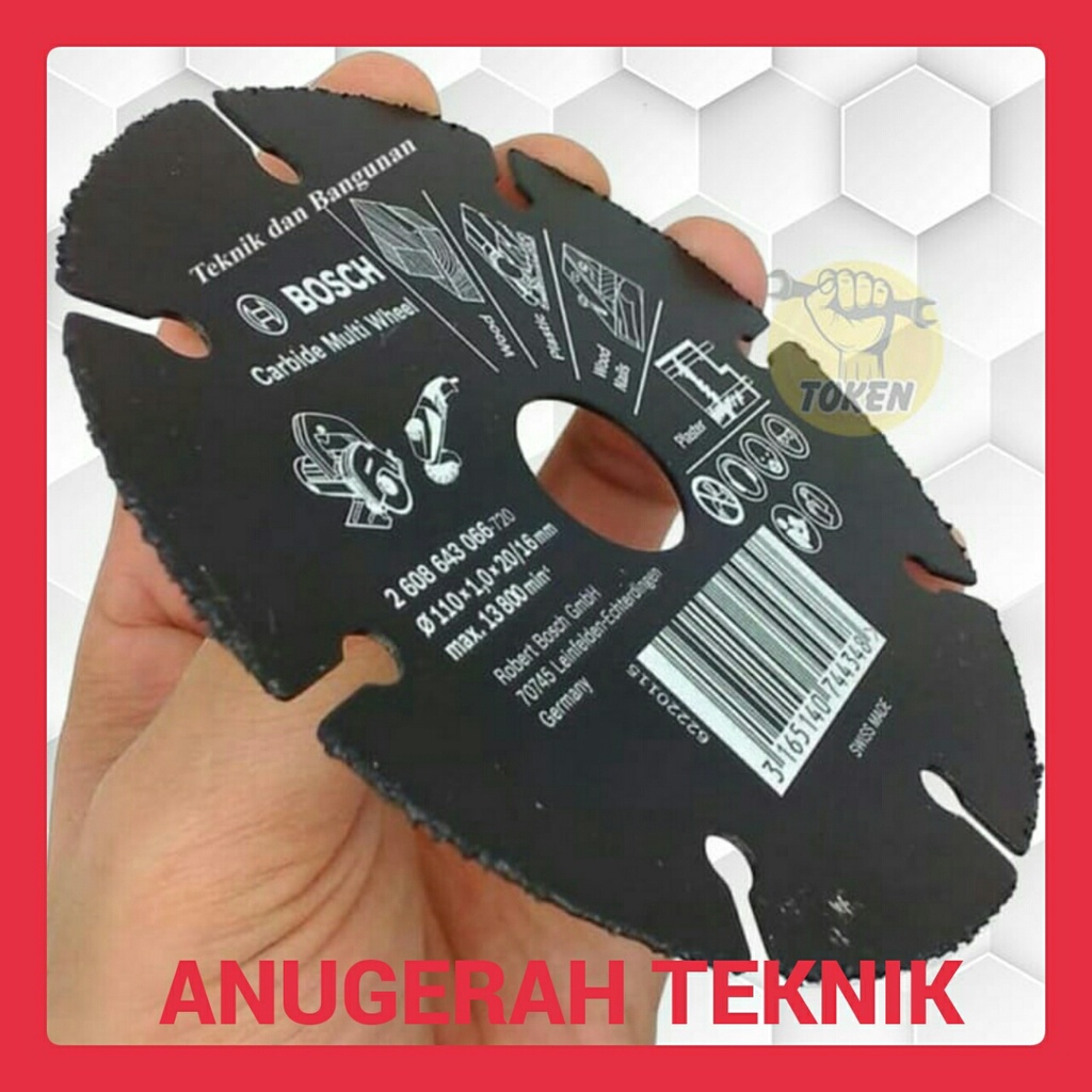Jual BOSCH ORIGINAL Carbide 4 inch Mata Gerinda Saw Blade Multicutting ...