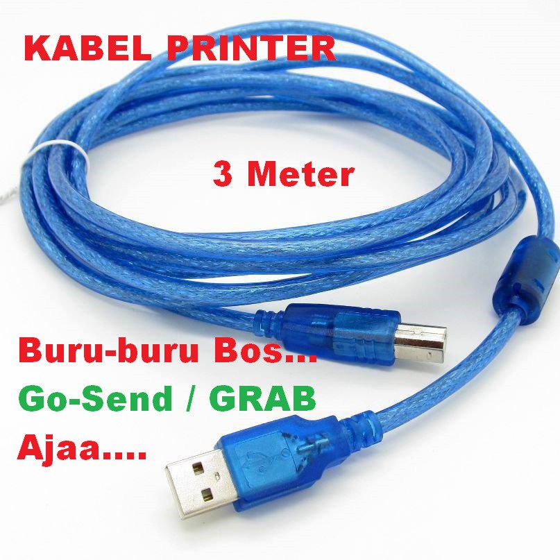 Jual Kabel Printer USB 3 Meter | Shopee Indonesia