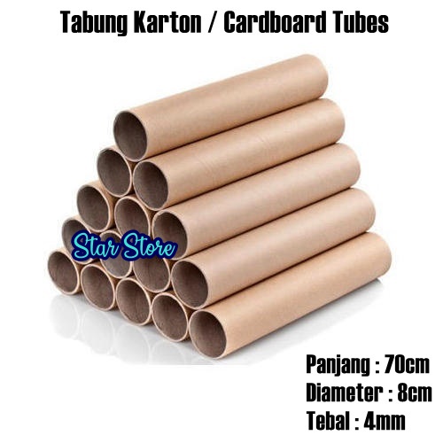 Jual Cardboard Tubes / Tabung Poster / Tube Stiker Karton Lukisan 70cm ...