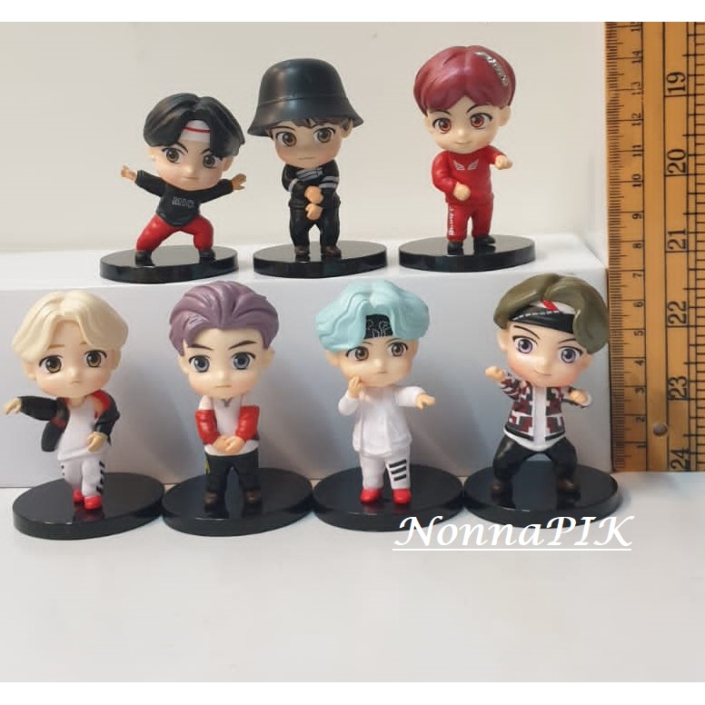 Jual Set Of 7 Mini Figure BTS Tiny Tan MIC DROP - Pajangan BTS Tiny Tan | Shopee Indonesia