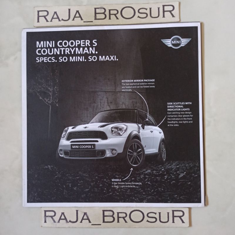 Jual Poster brosur katalog leaflet Mini Cooper/Mini Cooper S Countryman ...