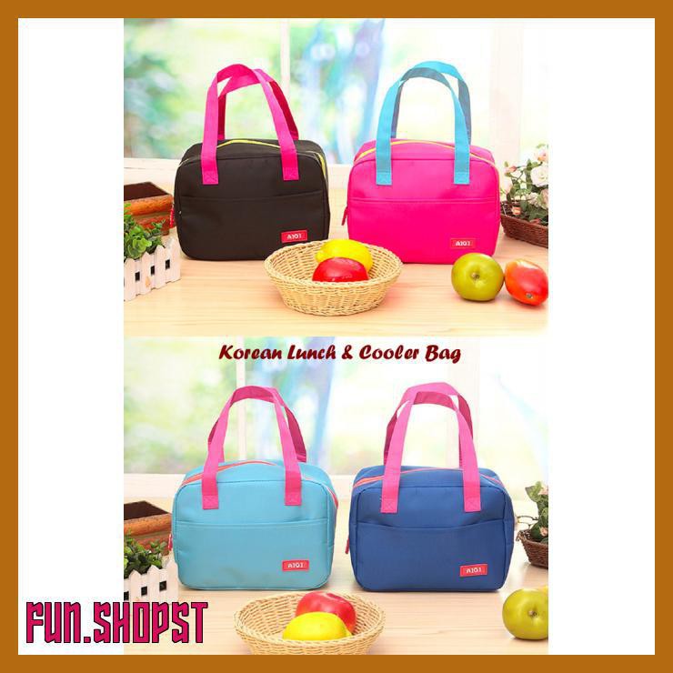 Jual NEW KOREAN LUNCH & COOLER BAG (TAS DGN LAPISAN PENAHAN PANAS ...