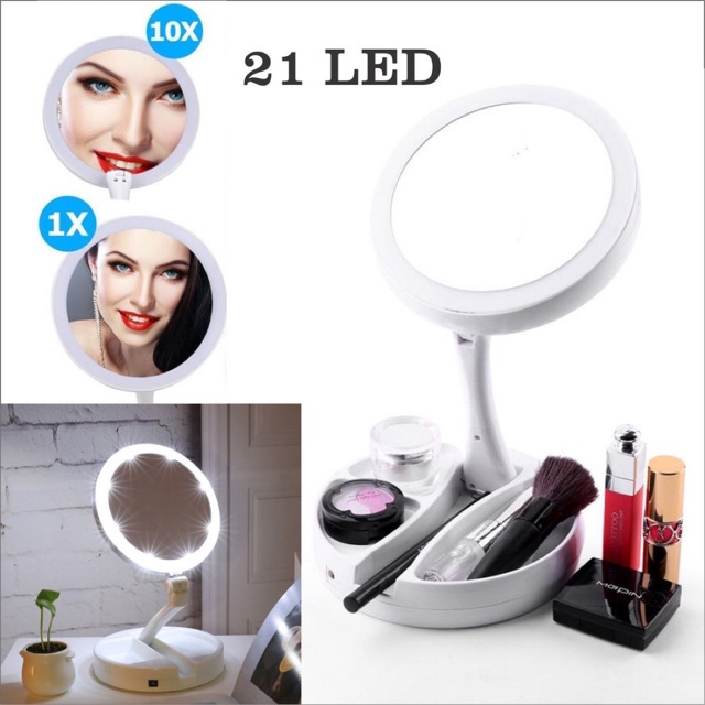 Jual Cermin LED bulat FREE Kabel usb ( bisa pakai baterai ) | Shopee ...