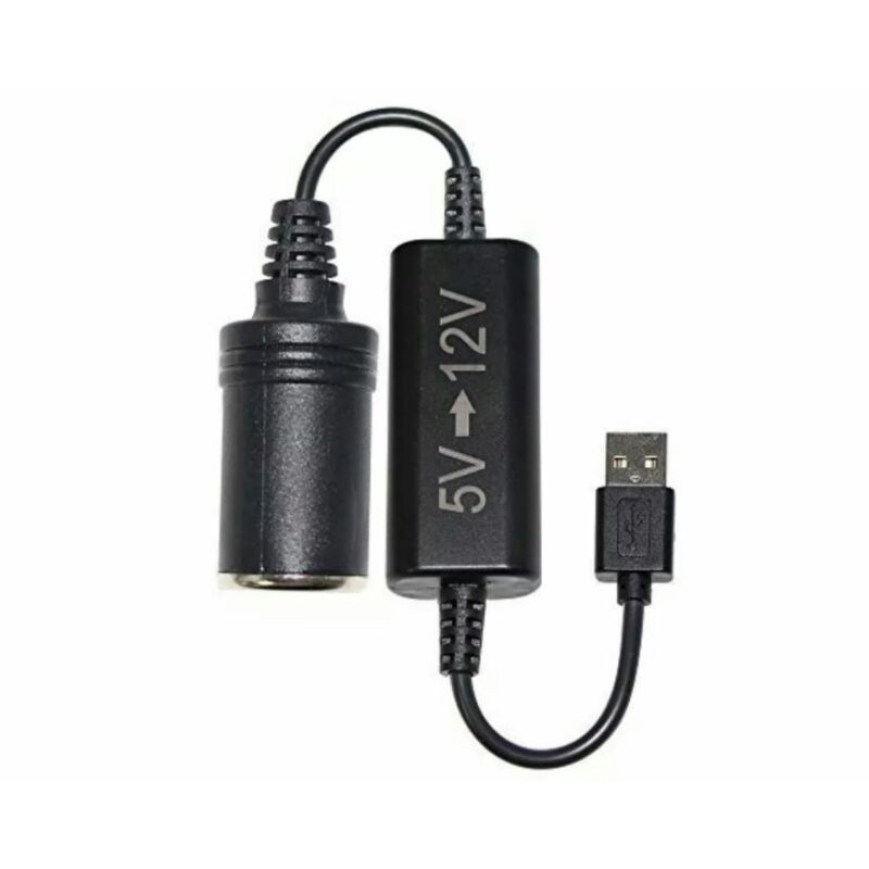 Jual converter usb to socket kabel sambungan adaptor charger 5v to 12v ...