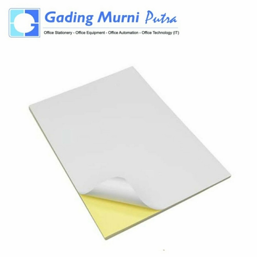 Jual Kertas Stiker Putih A4 Doff Sticker Label - 10 lembar | Shopee ...