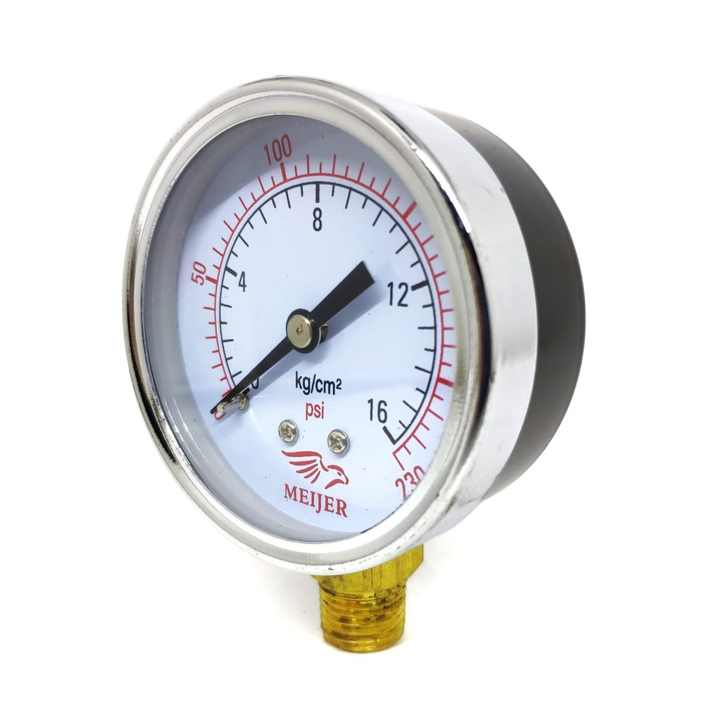 Jual MANOMETER COMPRESSOR 2.5 INCH 6BAR 10BAR 16BAR 25BAR 40BAR 60BAR ...